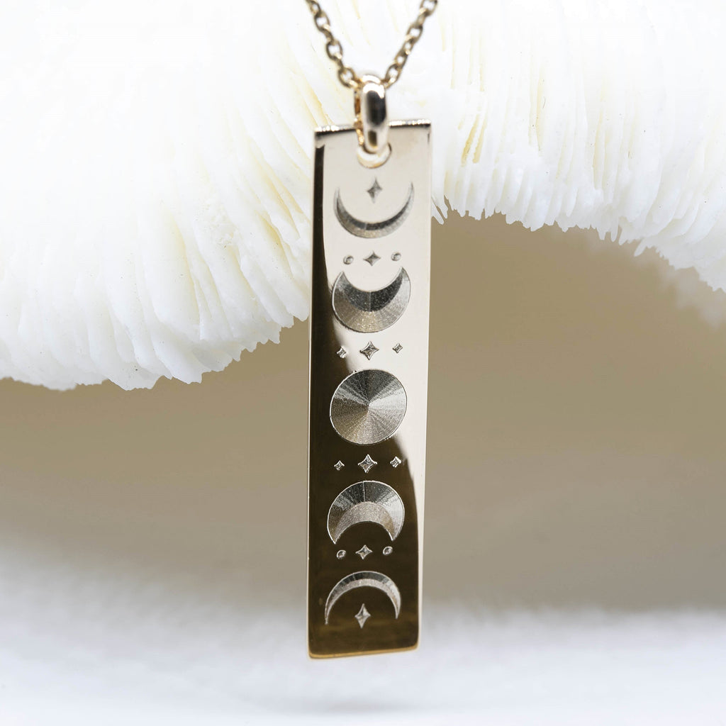 Collier Cycle de la lune Moon Phases - bijoux féminin sacré – DeepStones
