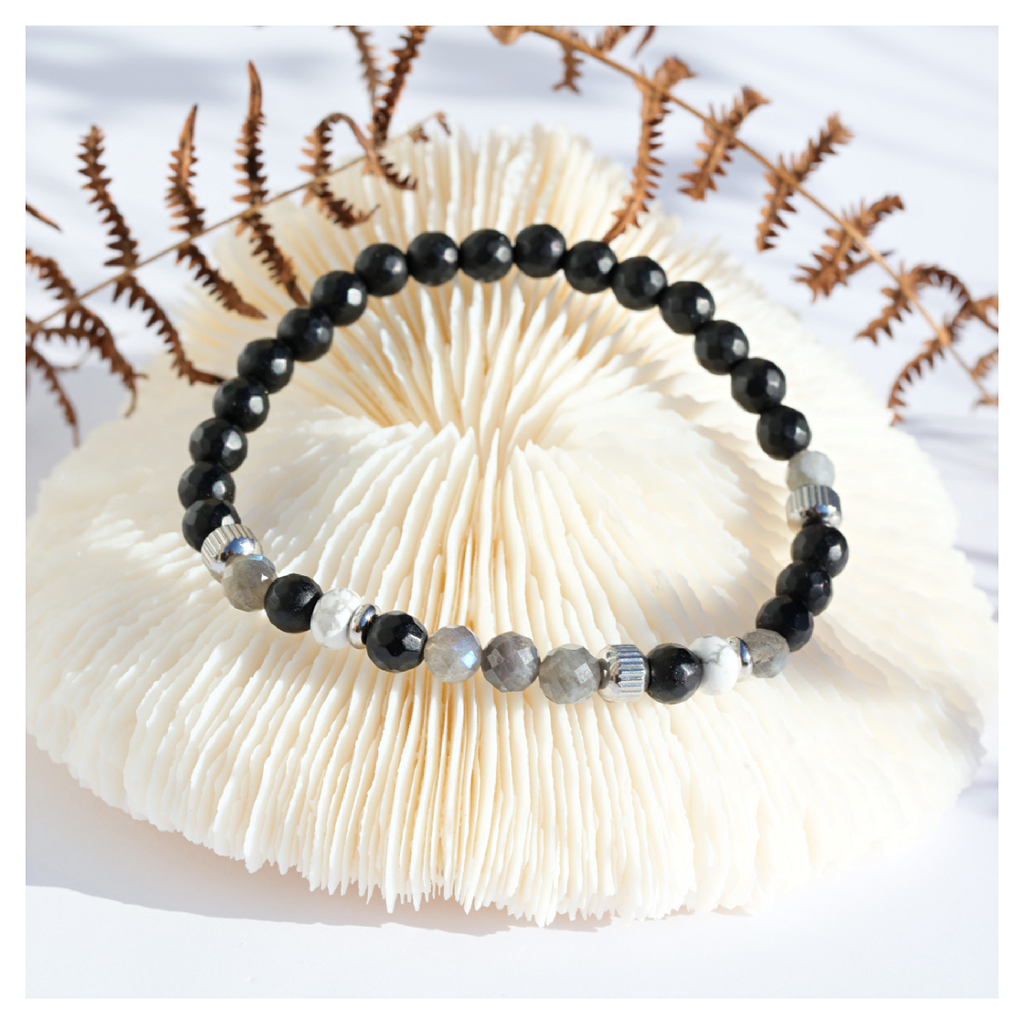 Bracelet protection pour homme en pierres naturelles ★ DeepStones ...
